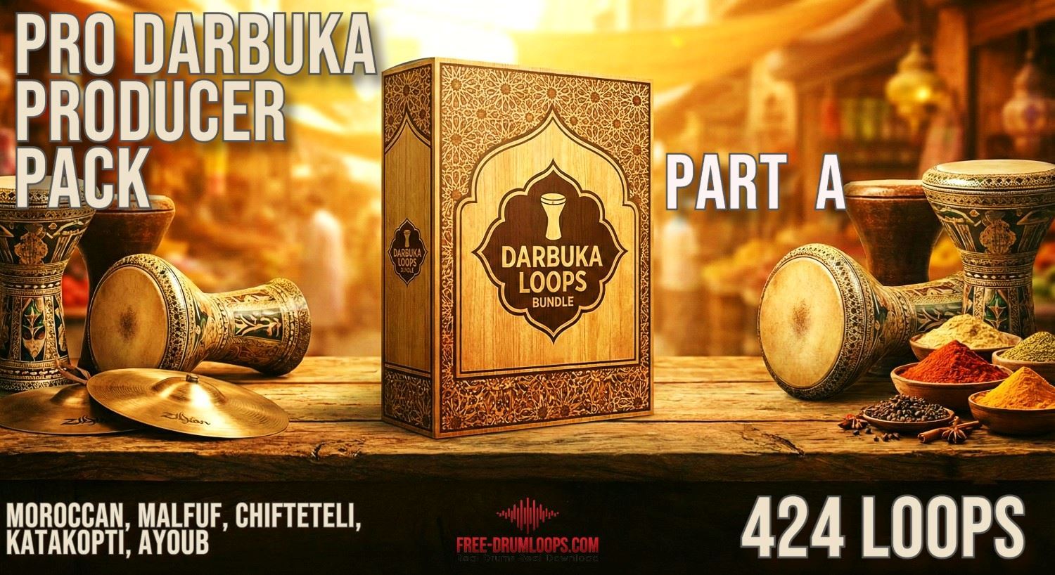 Free Drum Loops. Pro Darbuka Producer Pack (PART A)